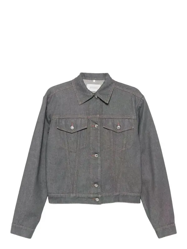 Sportmax Button-up Denim Jacket - Grey