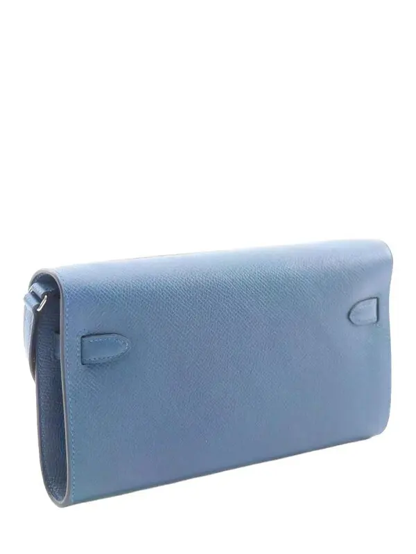 Hermès Kelly To Go Shoulder Wallet On Chain - Blue