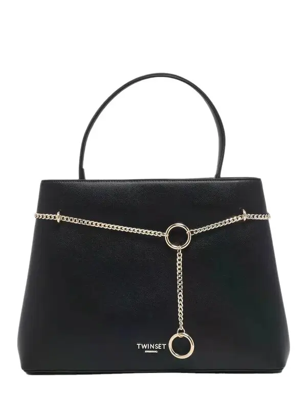 TWINSET Chain-detail Tote Bag - Black