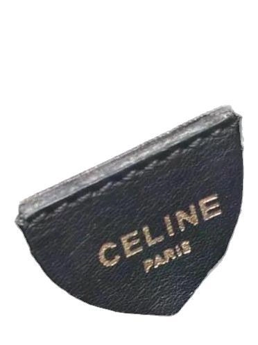 Celine 2000s Ring-detail Leather Shoulder Bag - Black