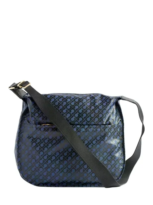 GHERARDINI Monogram-print Cross Body Bag - Black