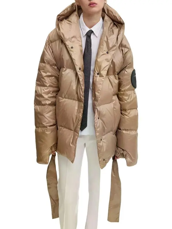 MMC STUDIO Jesso Quilted Hooded Jacket - Neutrals