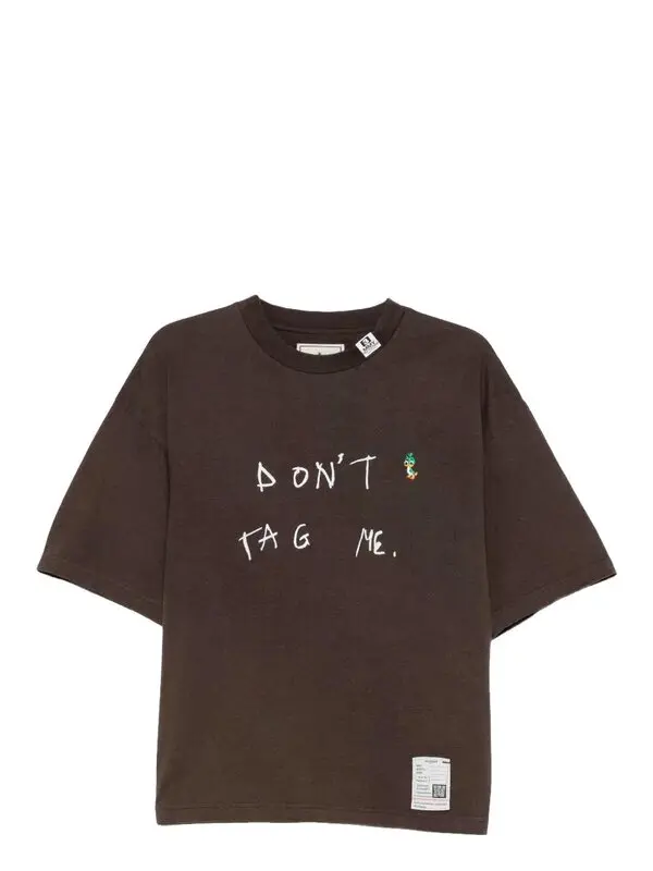 Mihara Yasuhiro Slogan-print T-shirt - Brown