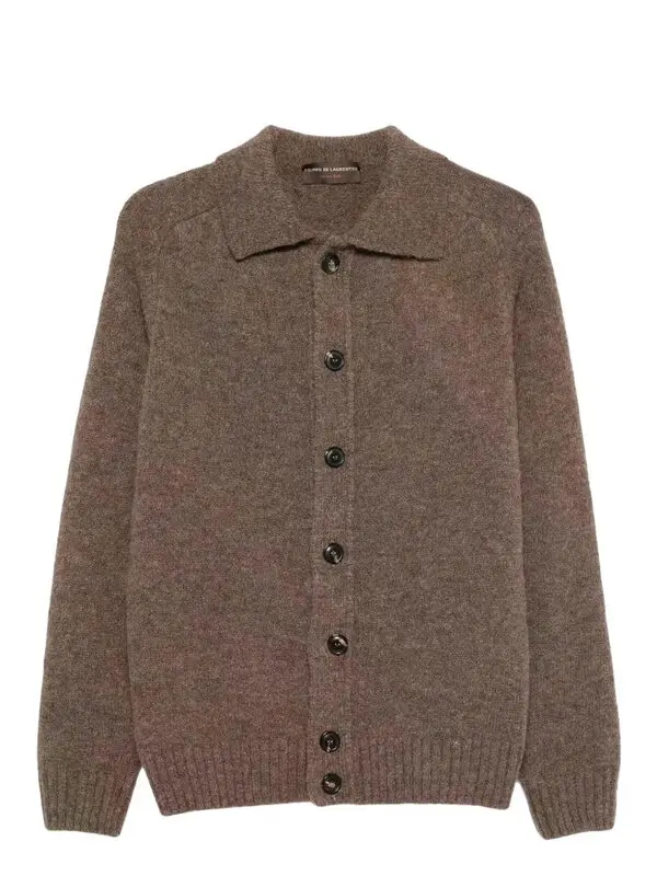 FILIPPO DE LAURENTIIS Button-fastening Cardigan - Brown