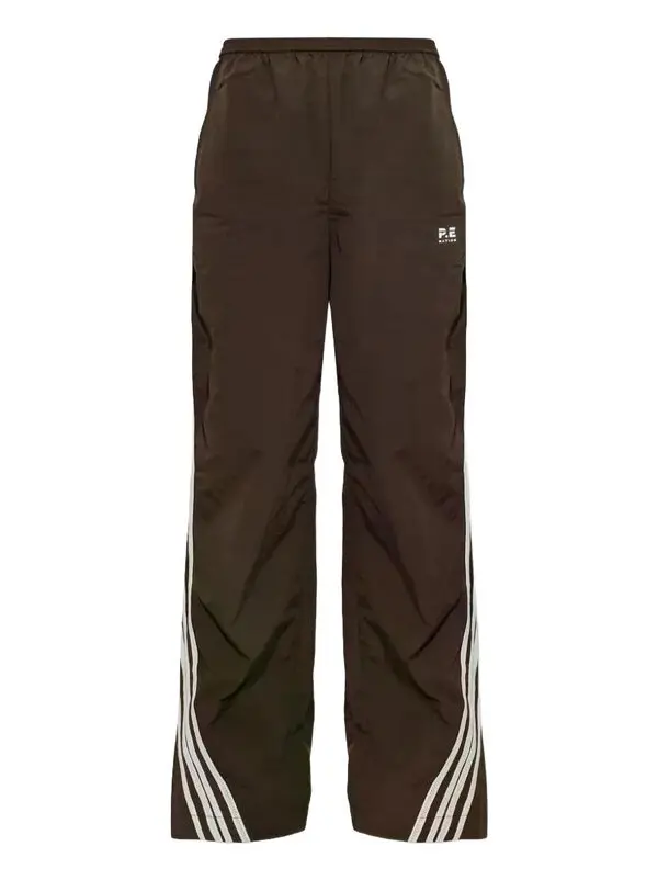P.E Nation Radius Side-stripe Track Pants - Brown