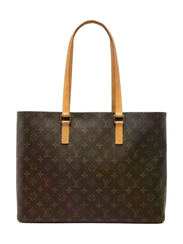 LOUIS VUITTON 2000 Monogram Luco Tote Bag - Brown