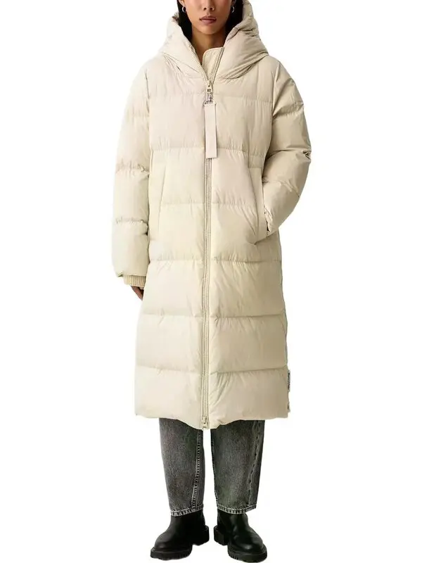 Marc O'polo Quilted Hooded Oversized Coat - Neutrals