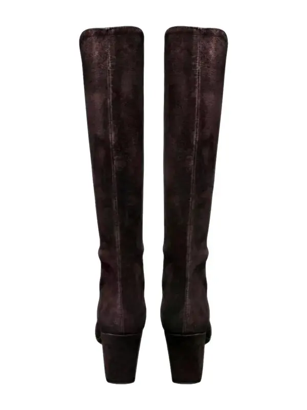 POCHE PARIS Solene Suede Boots - Brown