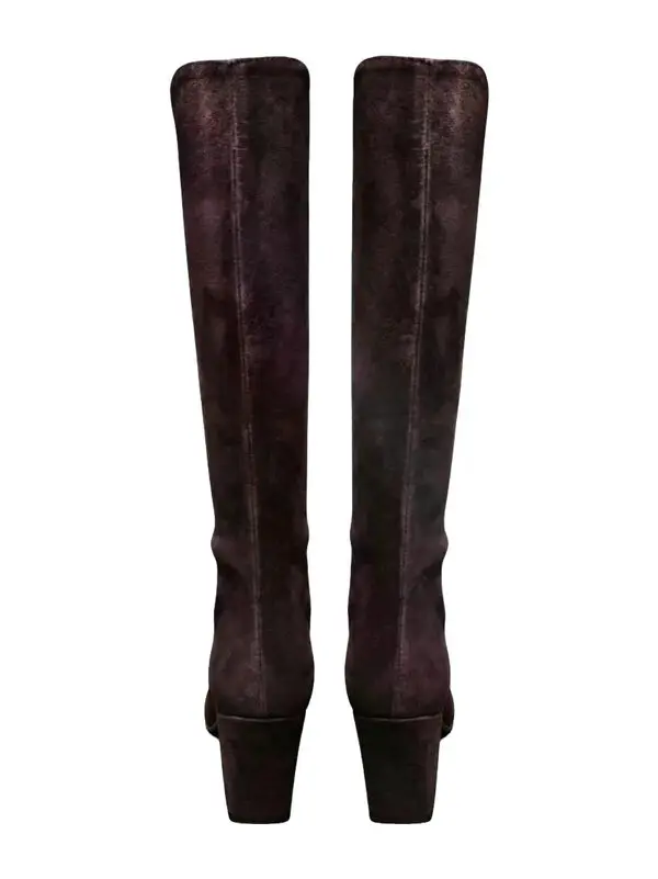 POCHE PARIS Solene Suede Boots - Brown