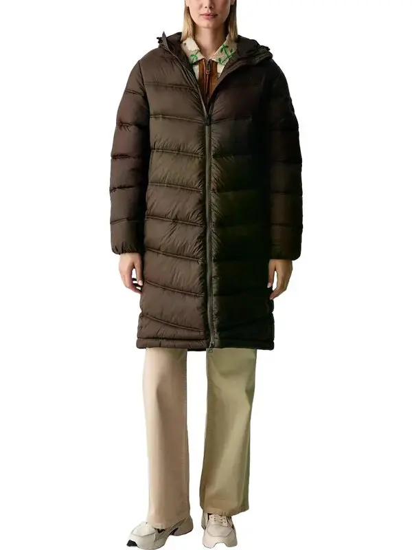 NAPAPIJRI Ega Hooded Oversized Coat - Brown