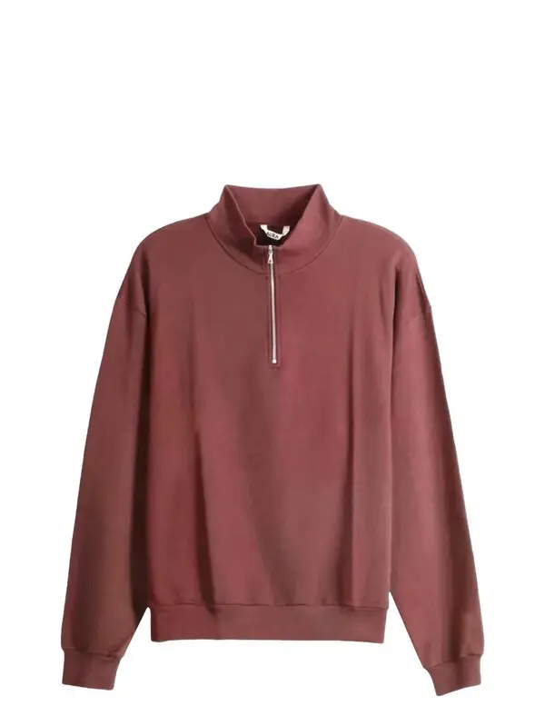 Auralee Half-zip Sweatshirt - Red