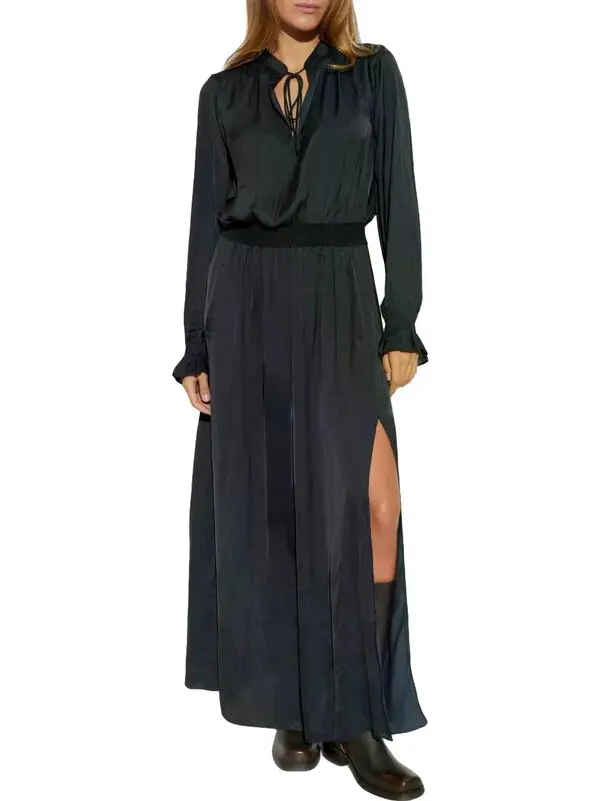 Zadig&Voltaire Rayado Satin Dress - Black
