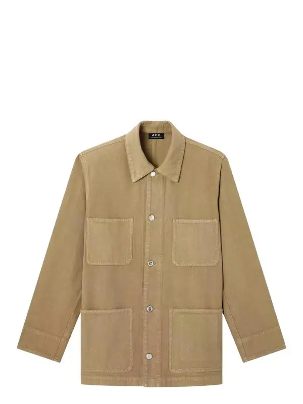 A.p.c. Button-up Pocket-detail Jacket - Neutrals