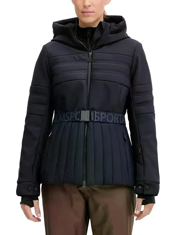 SPORTALM Belted Quilted Ski Jacket - Black