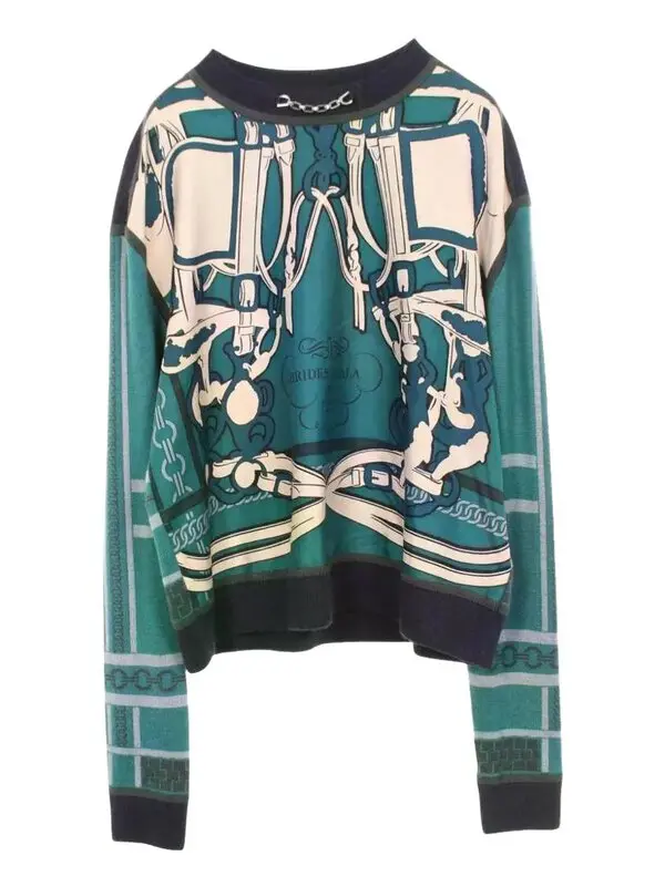 Hermès 2010s Brides De Gala Sweater - Green