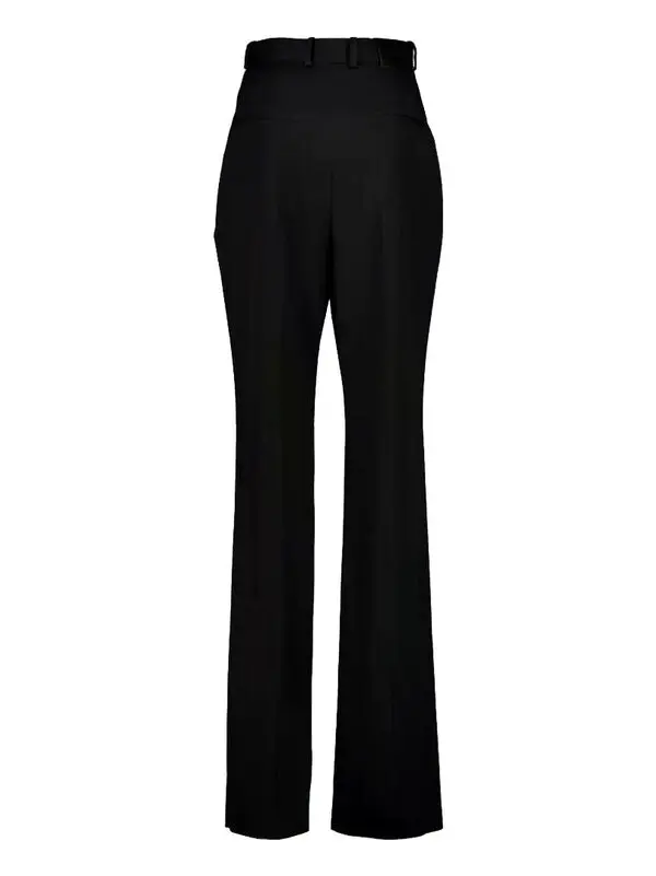 Balenciaga High-waist Slim-fit Trousers - Black