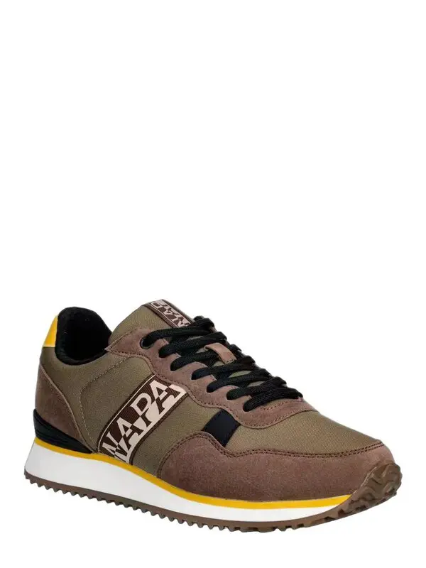 NAPAPIJRI Cosmos Logo-print Panelled Sneakers - Brown
