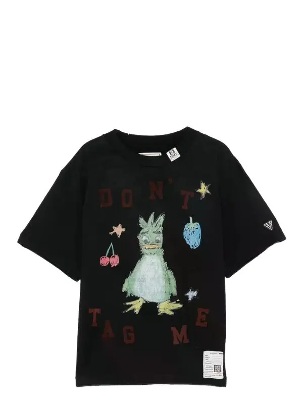 Mihara Yasuhiro Leon Doodle Printed T-shirt - Black
