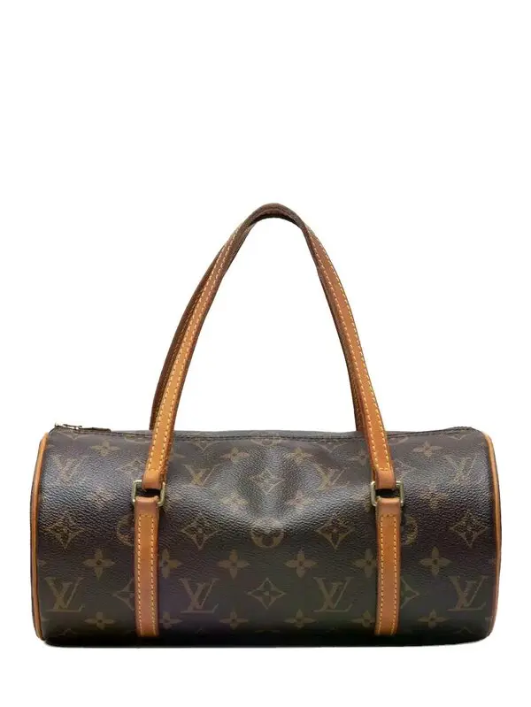 LOUIS VUITTON 2004 Monogram Papillon 28 Handbag - Brown