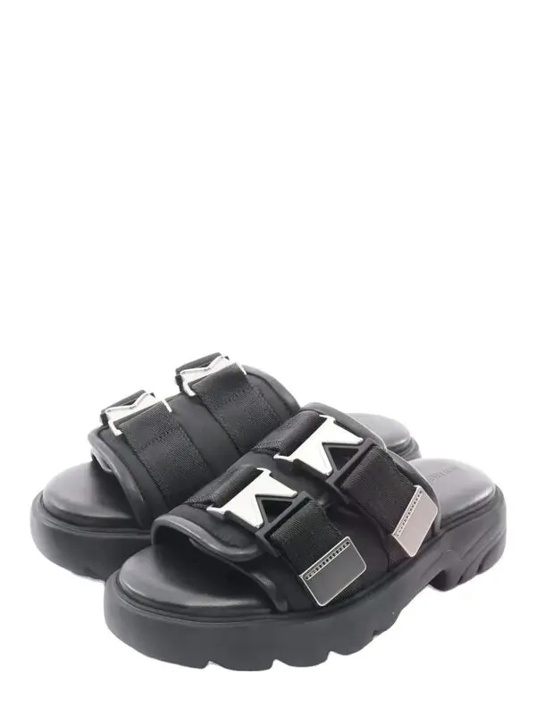 Bottega Veneta 2020s Flash Buckle Sandals - Black