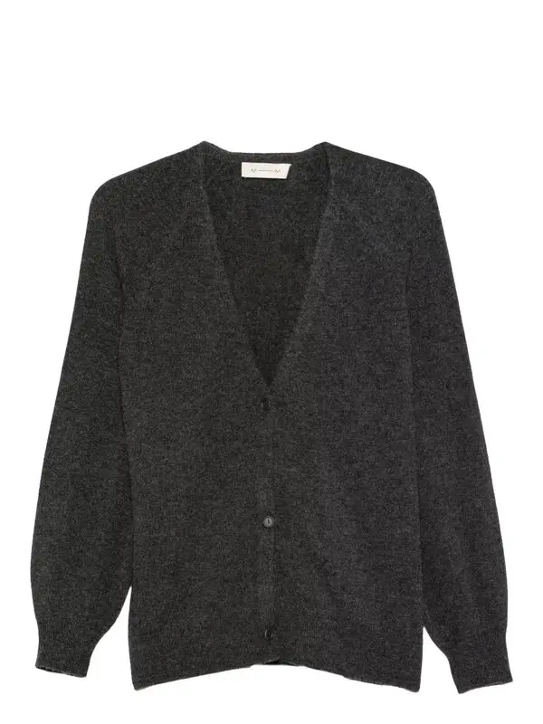MLM V-neck Button-up Cardigan - Grey