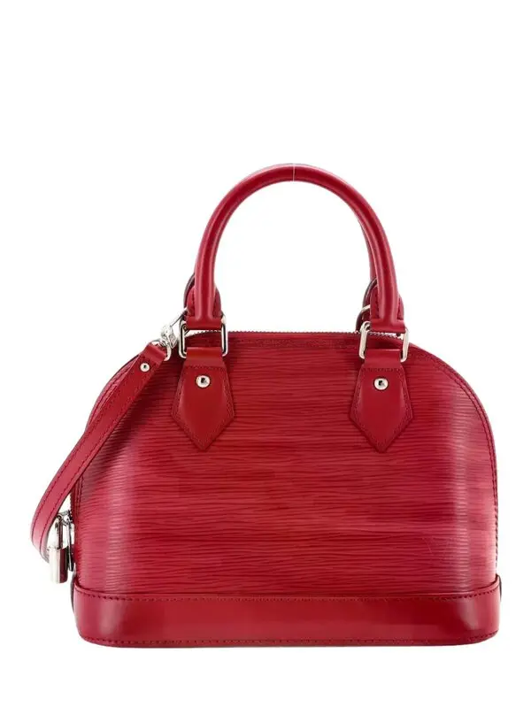 LOUIS VUITTON Alma Handbag Epi Leather Bb Satchel - Red