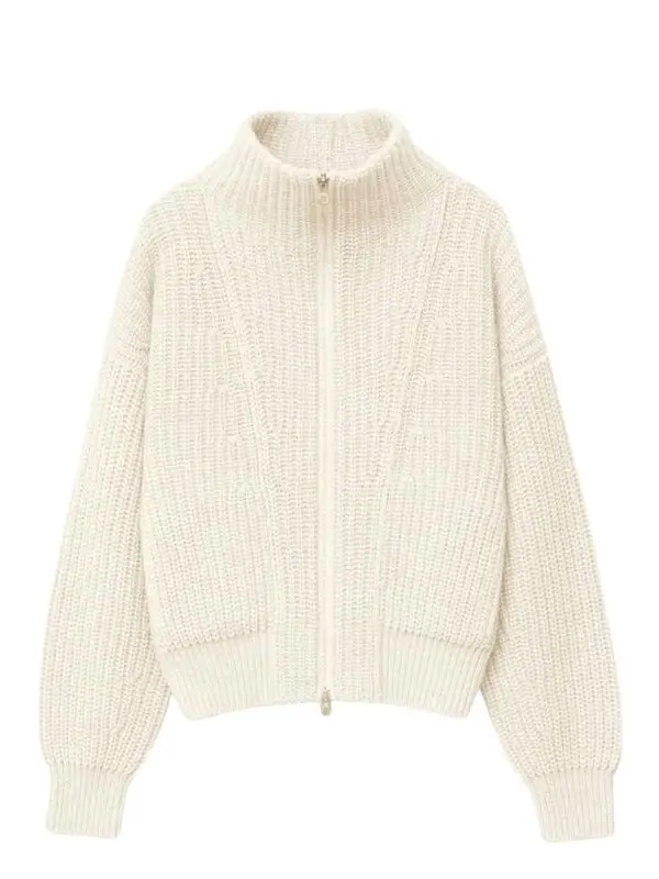 Iris Von Arnim Cashmere Cardigan 'brunetta - Ecru