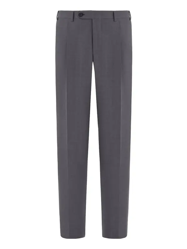 Canali Light Gray Impeccabile 150's Wool Regular-fit Pants - Grey