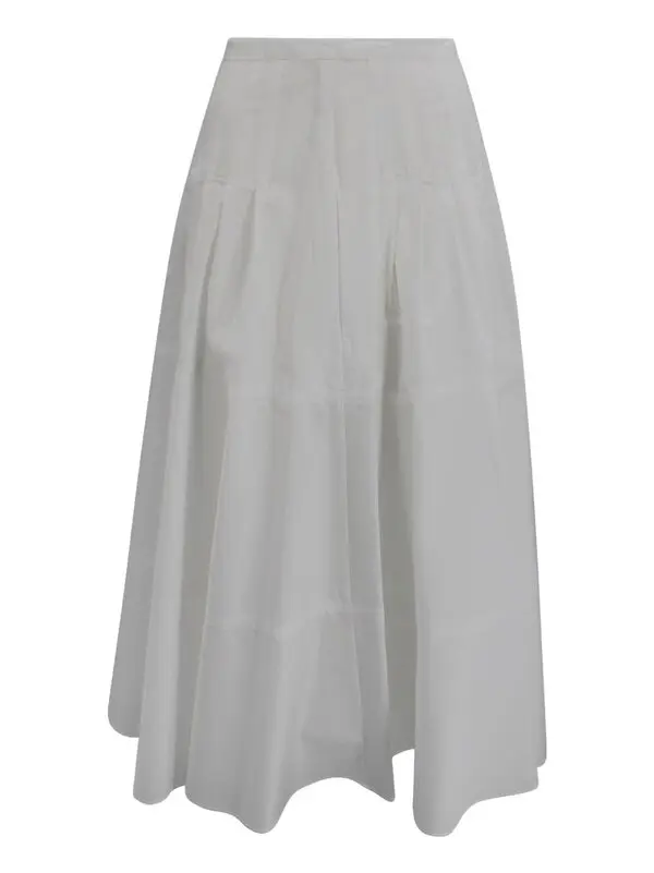 Max Mara Cotton Skirt - White