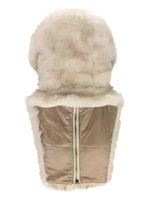 Herno Faux-fur Zip-up Hood - Neutrals