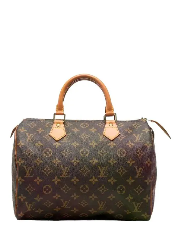 LOUIS VUITTON 1999 Monogram Speedy 30 Boston Bag - Brown