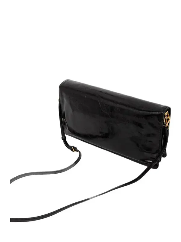 Patrizia Pepe Fly-logo Crossbody Bag - Black