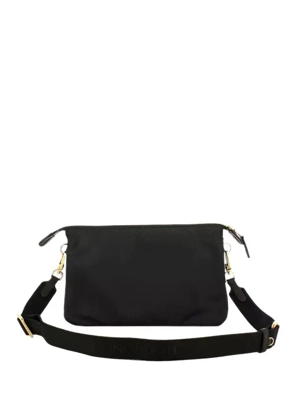 Borbonese Op' Textured Shoulder Bag - Black