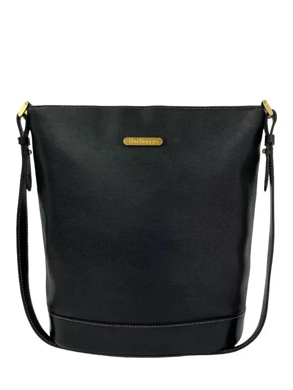 Burberry 1980-1990 Leather Bucket Bag - Black