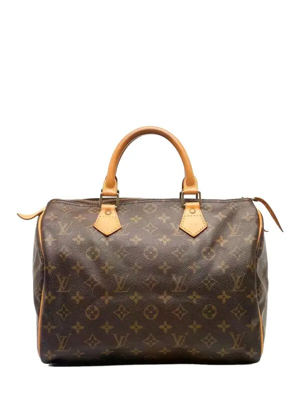 LOUIS VUITTON 1997 Monogram Speedy 30 Boston Bag - Brown