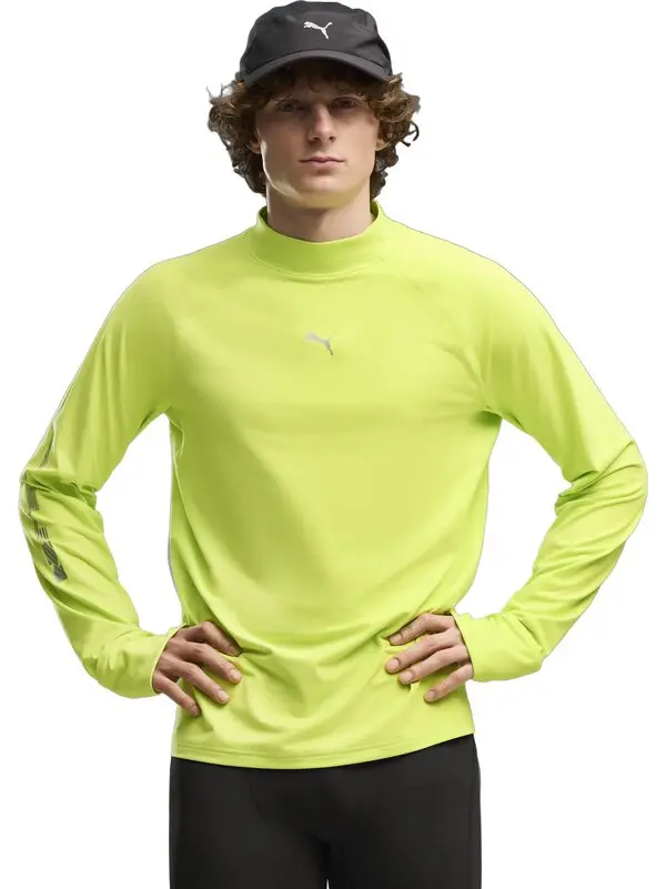 PUMA Brightstride Cloudspun Ultra Soft Long Sleeve Running T-shirt - Green