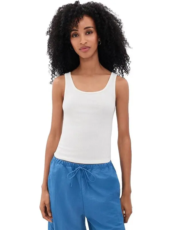 REFORMATION Olive Tank - White