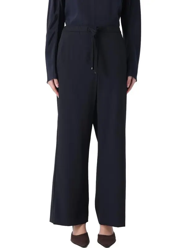 Max Mara Gabardine Wide-leg Trousers - Blue
