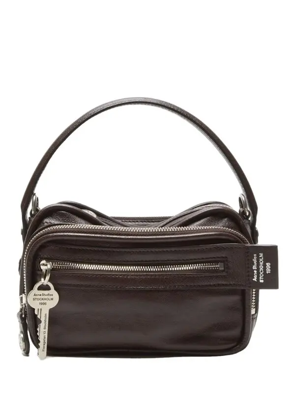 Acne Studios Camero Calfskin Shoulder Bag With Adjustable Strap - Brown