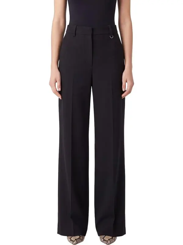 Isabel Marant Étoile High-waisted Virgin Wool Wide-leg Trousers - Black