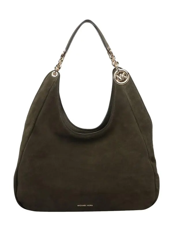 Michael Kors Ellie Large Grained Calf Leather Tote Bag - Green