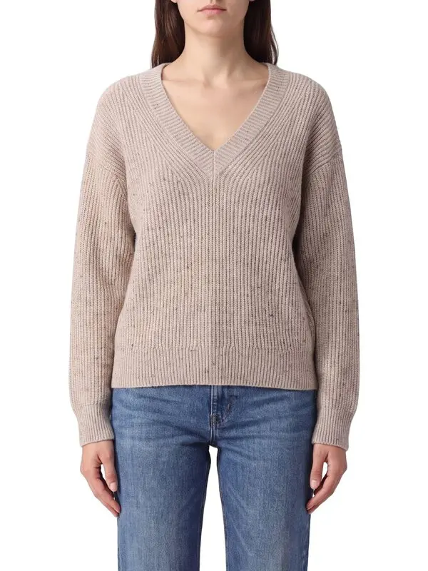 Brunello Cucinelli V-neck Cashmere Blend Jumper - Ivory