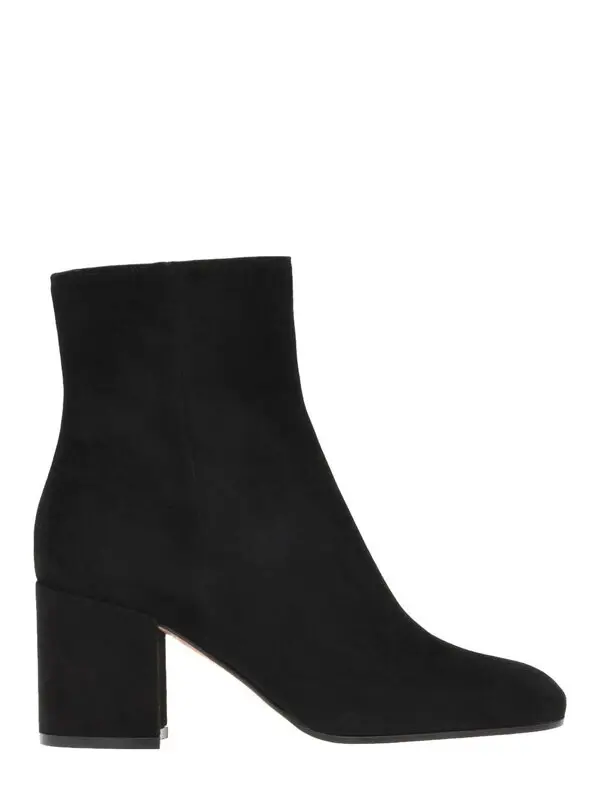GIANVITO ROSSI Joelle Suede Ankle Boots With Block Heel - Black