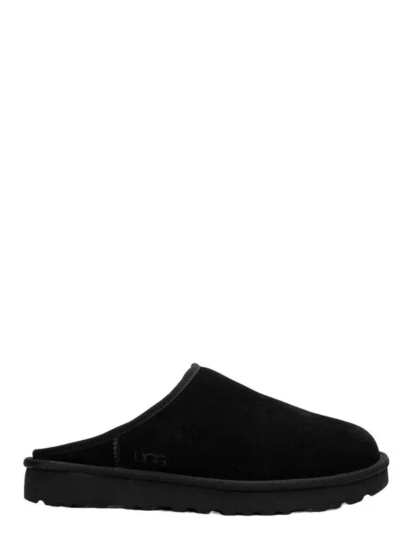 UGG Round Toe Slip-on Shoes In Suede With Wool Lining And Eva Sole - Black 1