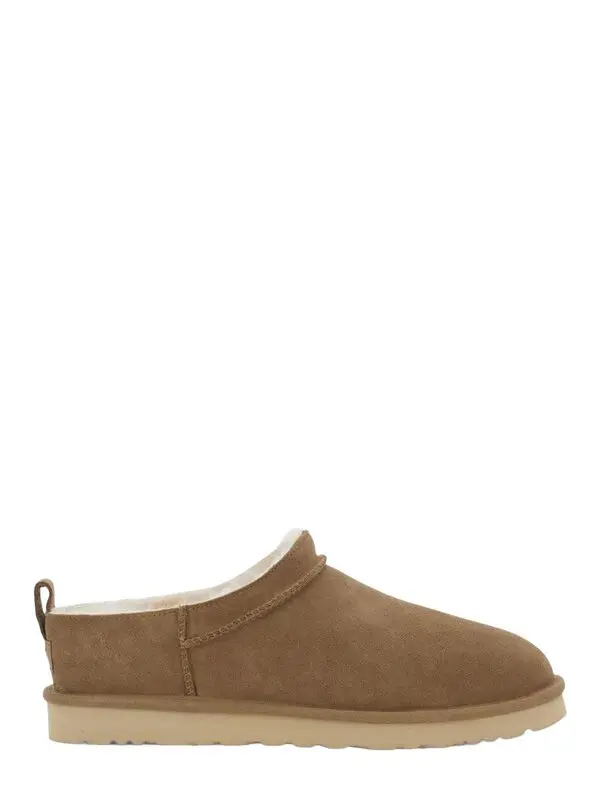UGG Classic Micro Suede Ankle Boots With Wool Lining - Brown