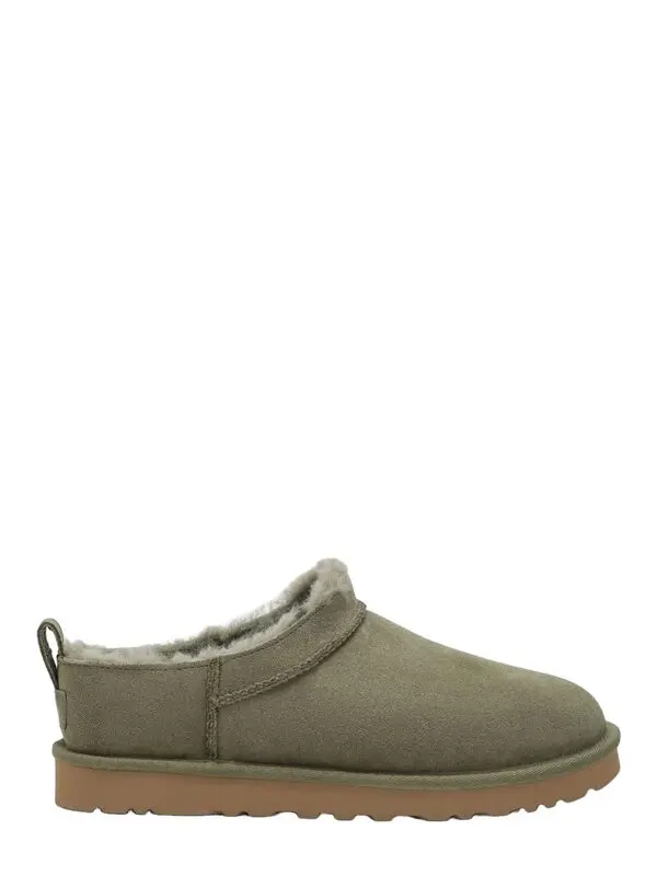 UGG Classic Micro Suede Ankle Boots With Wool Lining - Burnt