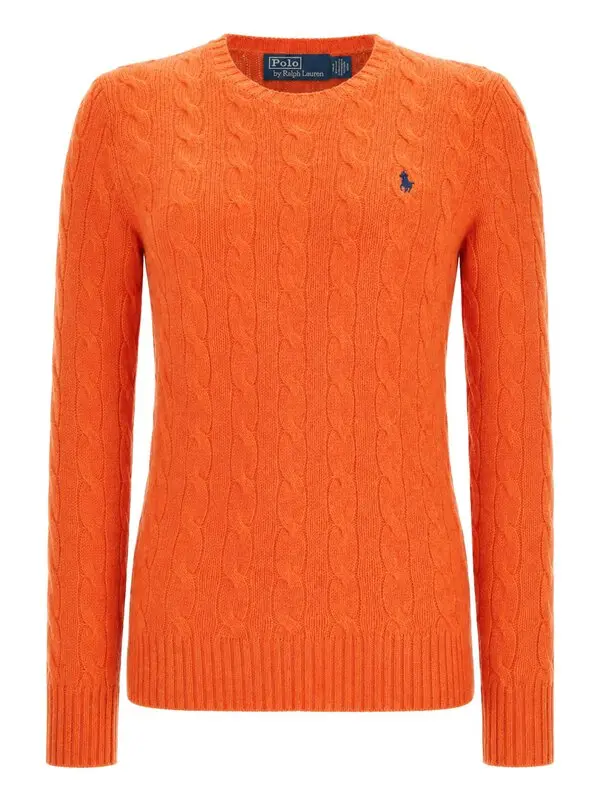 Polo Ralph Lauren Maglia "julianna" Con Logo - Orange