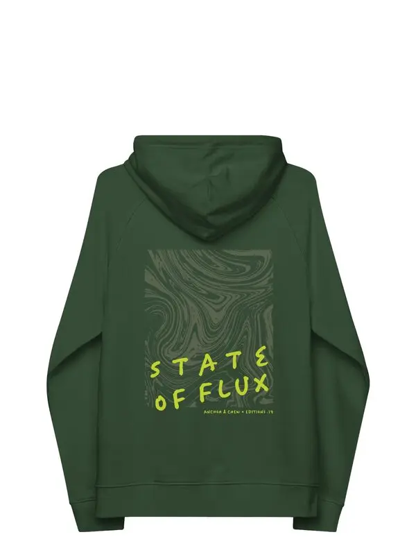 ANCHOR & CREW Bottle Seventeen State Of Flux Editions Organic Cotton Hoodie - Green