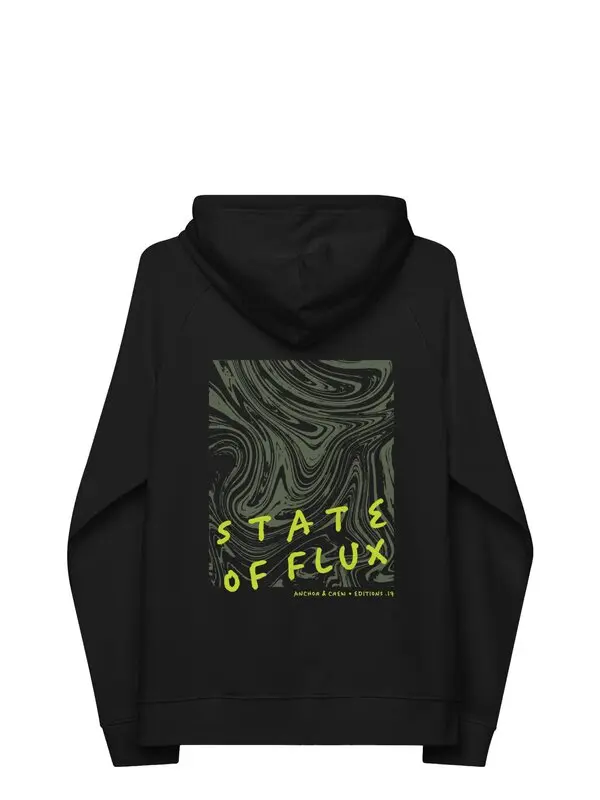 ANCHOR & CREW Seventeen State Of Flux Editions Organic Cotton Hoodie - Black