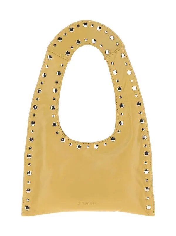 Gimaguas Pastel Mini Leather Franca Handbag - Yellow